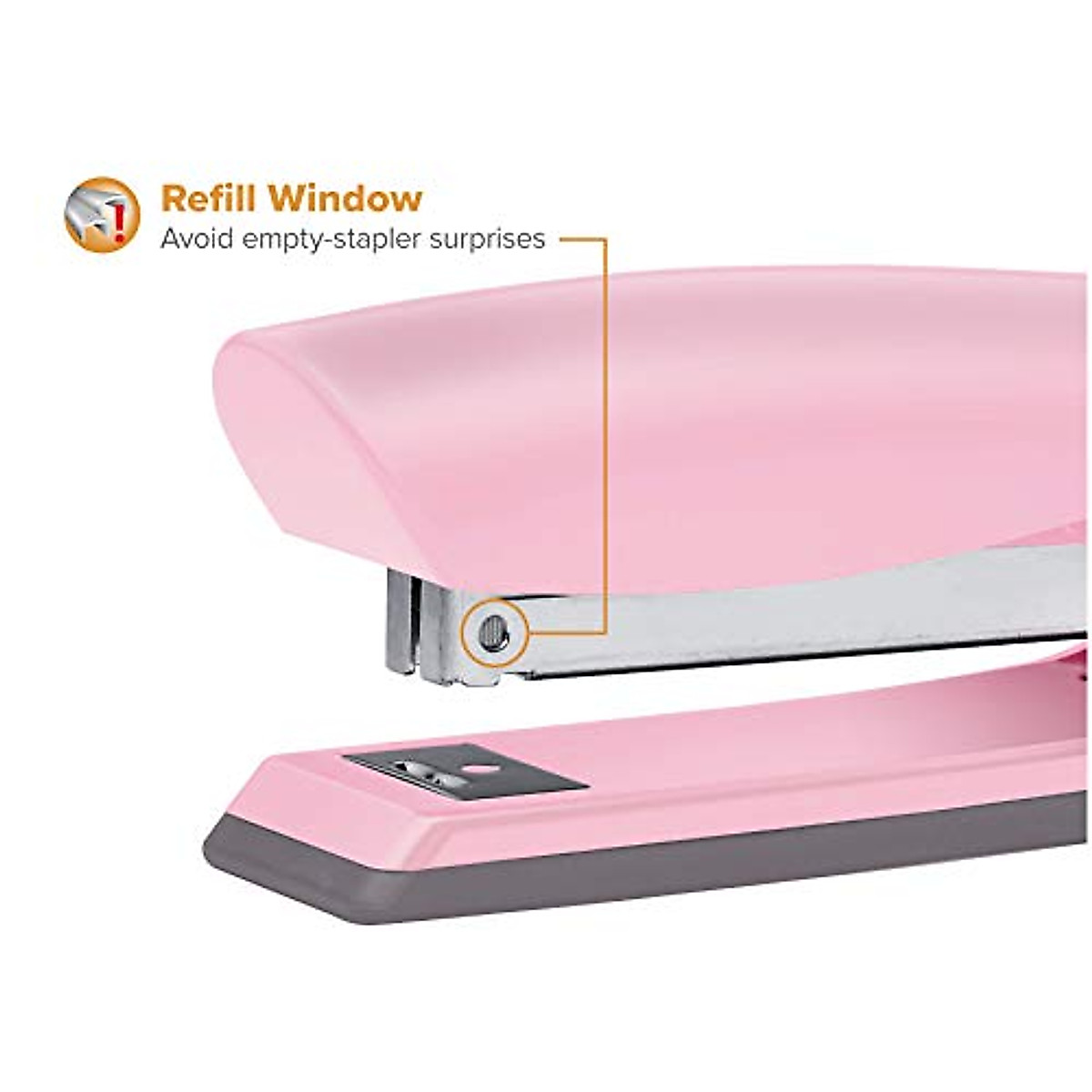 Bostitch Office Velvet No-Jam Stapler Value Kit, Includes Staples and Magnetic Staple Remover, Pink (B326-PP-VLT-PNK) (BOSB326PPVLTPNK)