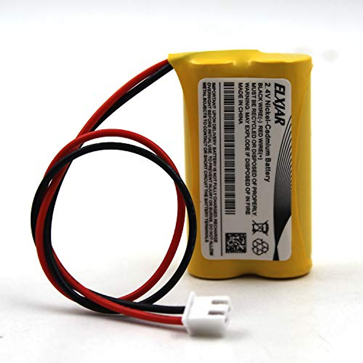 elxjar (5-Pack) 2.4V 600mAh Battery Replacement Exit Sign Emergency Light Exitronix 10010036 Lithonia 10010034 Interstate NIC1394 BEL-179