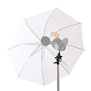 WELLMAKING U-Shape Camera Flash 180°Swivel Mount Bracket with Standard 1/4 to 3/8 inch Metal Male Screw Spigot Stud Compatible for Umbrella Softbox Reflector Holder Stand for Video Light Studio Light