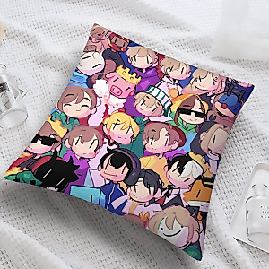 The Dream SMP Velvet Throw Pillow Covers Sofa Pillowcase Car Square Throw Pillowcases Home Decoration Game 18in*18in