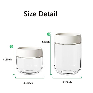 2 Pack Glass Jars with Screw Lids for Salad Dressing, 10oz Overnight Oats, Condiment Sauce, Baby Food Kids Snacks, Meal Prep Container, Canning Spice Wide Mouth Leak Proof Storage Airtight Containers