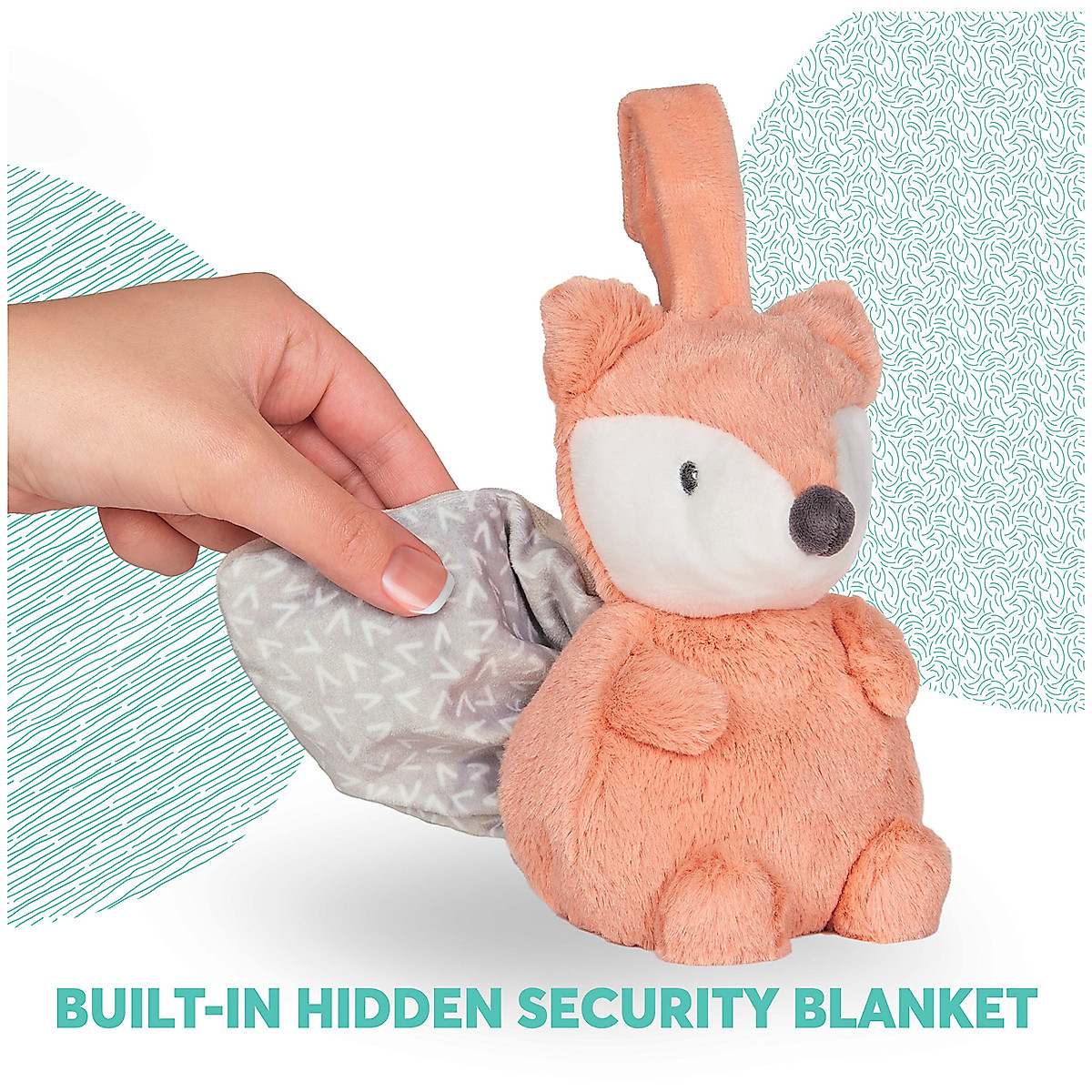 GUND Baby Lil’ Luvs Tuck-Away Lovey, Emory Fox, Ultra Soft Animal Plush Toy with Built-in Baby Blanket for Babies and Newborns