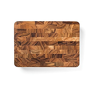 Ironwood Gourmet End Grain Union Stock Yard Professional Chopping Butcher Block, Brown, 14 x 20 x 2.75"