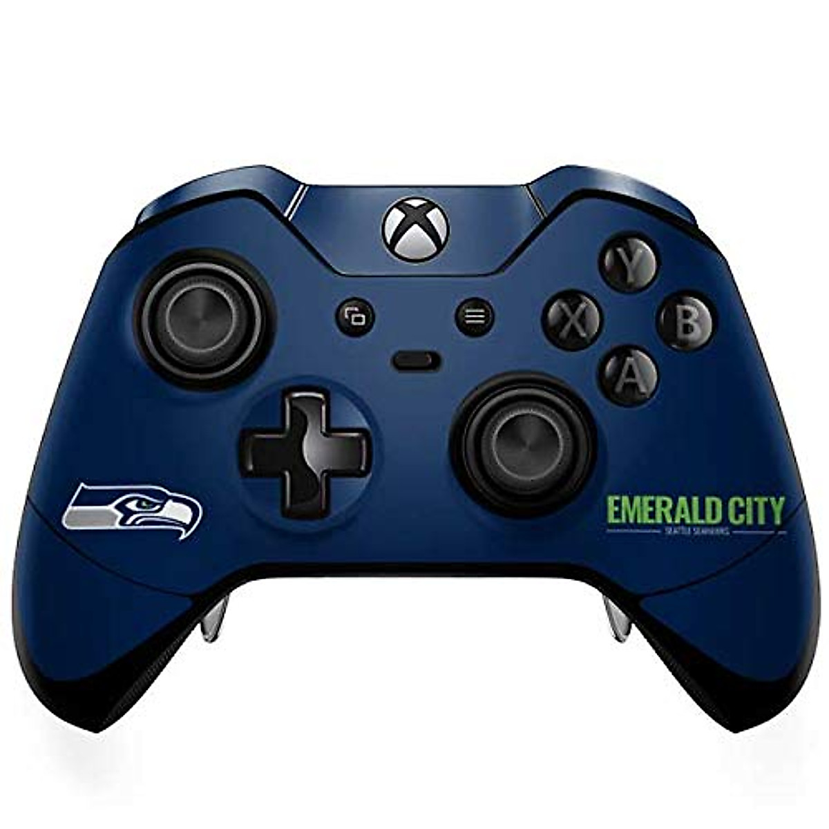 Skinit Decal Gaming Skin Compatible with Xbox One Elite Controller - Officially Licensed NFL Seattle Seahawks Team Motto Design