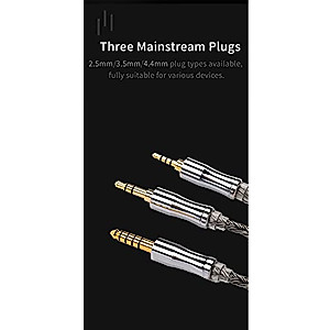 24 Core QDC Earphone Cable-KBEAR [Show] Upgrade Cable, 5N OFC Silver Plated Cable, IEM Detachable Cable with2.5mm Plug, Suit for ZS10-PRO AS16 ASF EDX EDXPRO AST DQ6 EDS ED10 V80 (QDC2.5, Black)