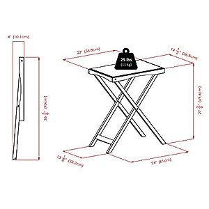 Winsome 94422 Folding Butler Tray Table, Antique Walnut