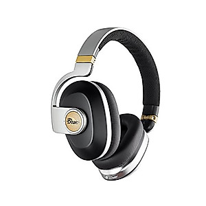 Blue Satellite Premium Wireless Noise-Cancelling Headphones with Audiophile Amp (Black)