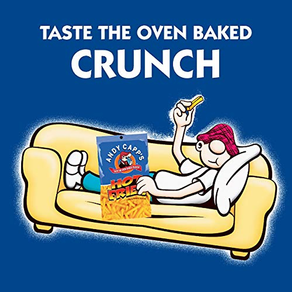 Andy Capp's Big Bag Hot Fries, 8 oz, 8 Pack