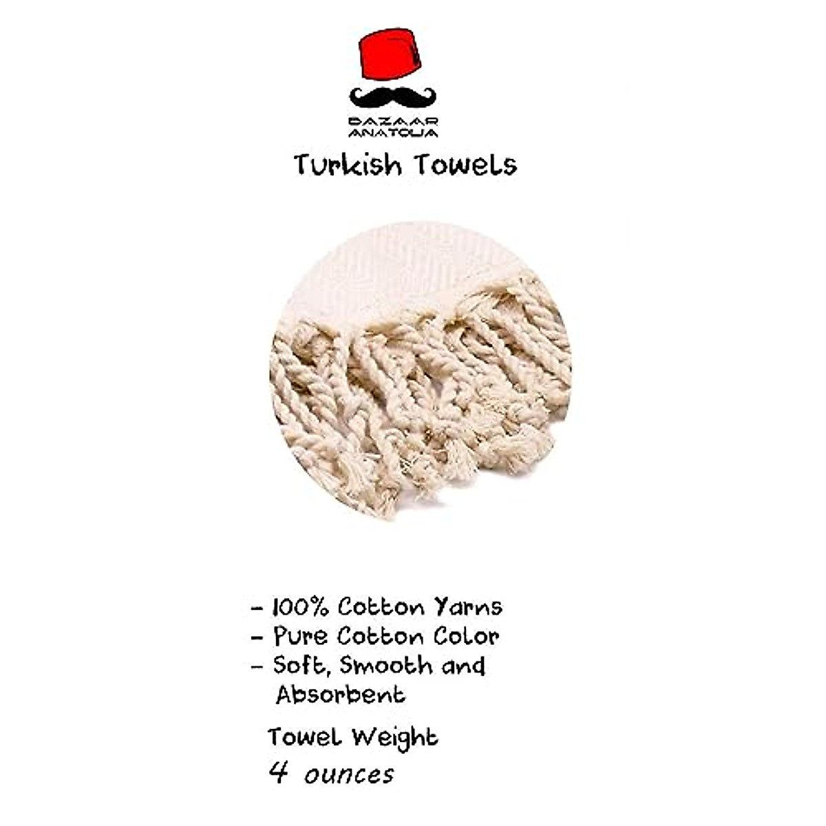 Bazaar Anatolia Turkish Hand Towels for Bathroom Set of 2 | 33"x19", Cotton | Bathroom & Decorative Hand Towels for Kitchen Dishcloth, Tea, Yoga, Face, Gym - Mat Black