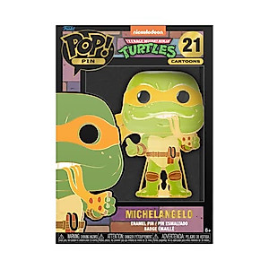 Funko Pop! Pin: Teenage Mutant Ninja Turtles - Michelangelo, Glow in The Dark