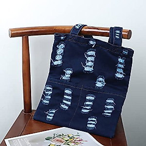 LUI SUI Denim Hobo Tote Bags for Women Retro Jean Shoulder Bag Large Lightweight Casual Canvas Bag