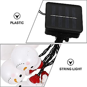 ibasenice Solar Ground Stake Light Outdoor Lights Snowman Landscape Lights Waterproof Led Pathway Lights Home Garden Outdoor Pathway Landscape Decor