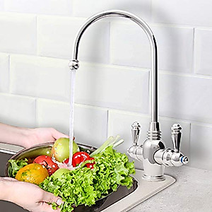 APEC Instant Hot and Cold Reverse Osmosis Drinking Water Dispenser Faucet Chrome (Arlington Faucet-HC-ARL-cm)