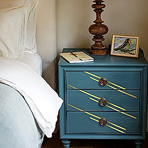 Outus Graphic Art Tape Metallic Washi Mirror Tape DIY Graphic Tape Metallic Mirror Wrapping for Crafts Decoration, 3/8 Inch x 88 Yards (4 Rolls,Gold)