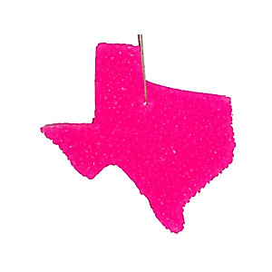 ChicWick Car Candle Texas Shape Hot Pink [Choose Fragrance] Car Freshener