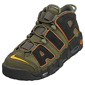 Nike mens Air More Uptempo Shoes, Cargo Khaki/Black-pecan-alpha, 8.5