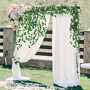 Whonline 10 Pack 69ft Artificial Ivy Garland Fake Vines with Greenery Begonia Leaf Hanging Plants for Bedroom Home Wedding Garden Decoration