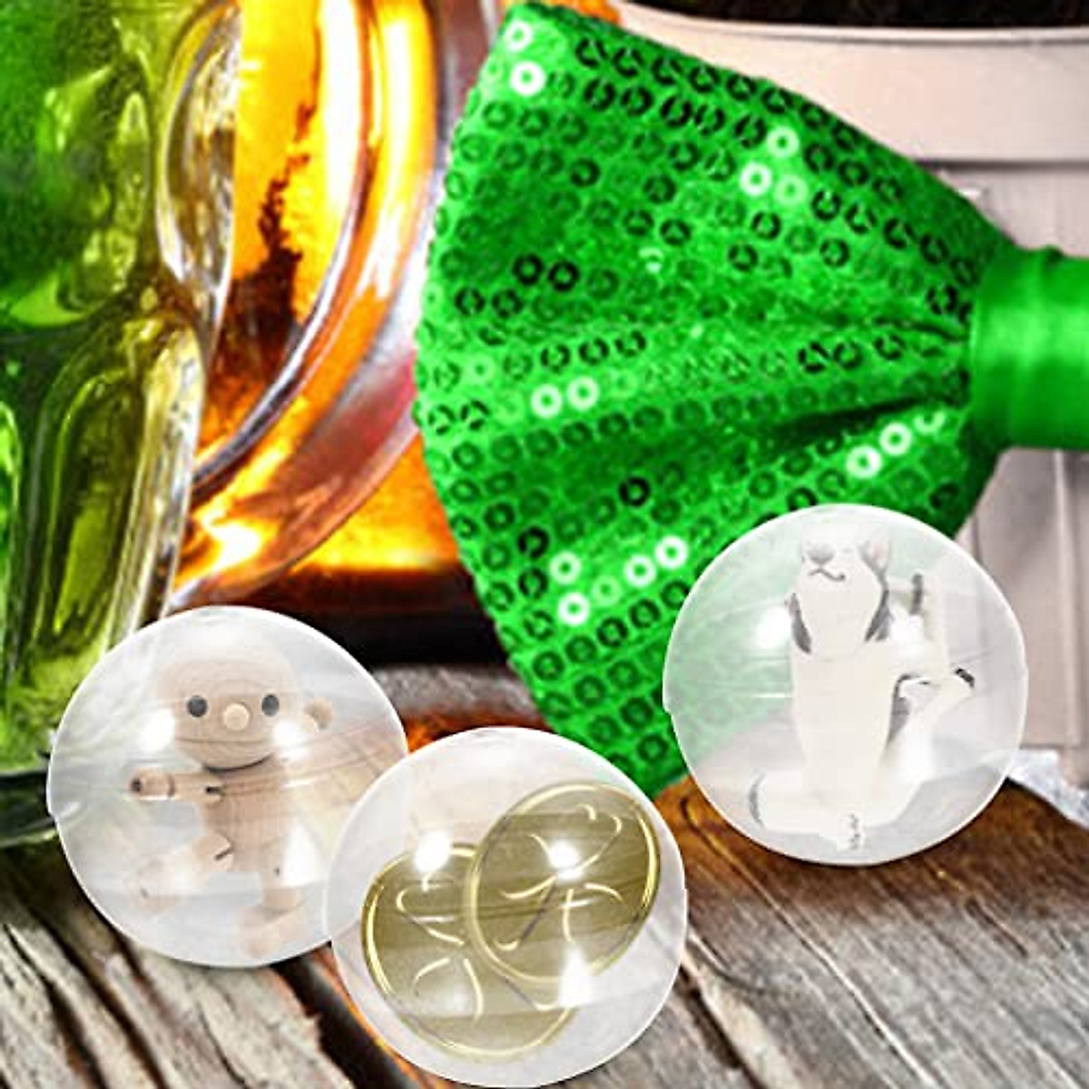 DOITOOL Clear Fillable Balls 50pcs Gumball Vending Machine Capsule 60mm Claw Machines Ball Surprise Ball Candy Gifts Treat Container