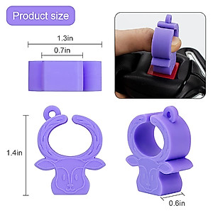 MORLIKE LIVING Silicone Buckle Release Tool, Unbuckle Assistant, Easy Buckle Release Aid for Parents and Caregivers to Unbuckle (Purple-Grey)