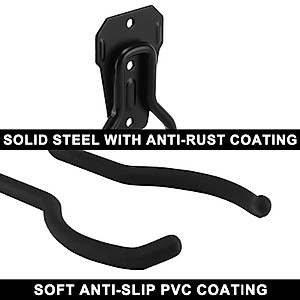 Mayouko 2PCS Garden Power Tool Hanger, Garage Wall Mount Hooks, Weedeater Rack, String Trimmer Hanger, Weedeater Hanger, Utility Hooks for Garage Tool Organizers and Storage, 2 Packs