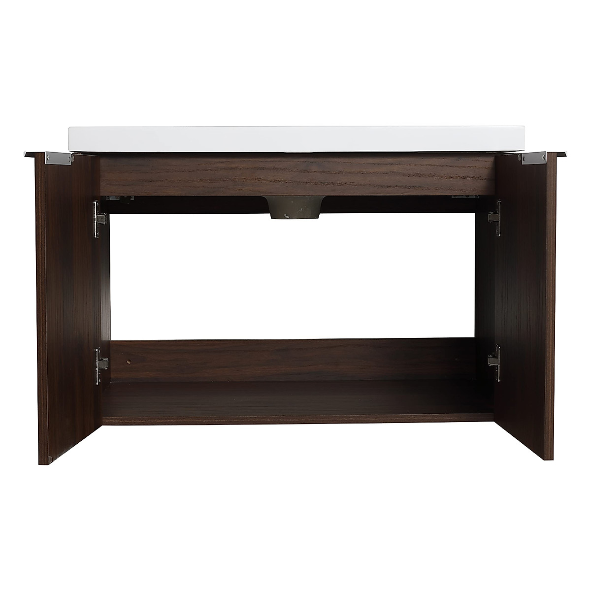 HomSof Soft Close Doors Bathroom Vanity with Sink,30 Inch for Small Bathroom,30"x18",California Walnut