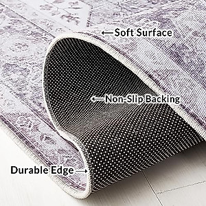 SAFAVIEH Tucson Collection Area Rug - 3' x 5', Sage & Ivory, Persian Medallion Design, Machine Washable Ideal for High Traffic Areas in Living Room, Bedroom, Dining (TSN105W-3)