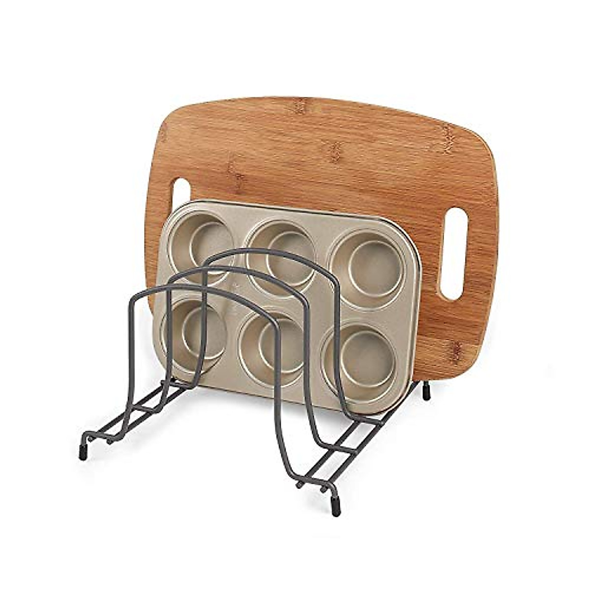 Spectrum Diversified Medium Wire Storage and Organization of Kitchen Bedroom Living Room, Industrial Gray