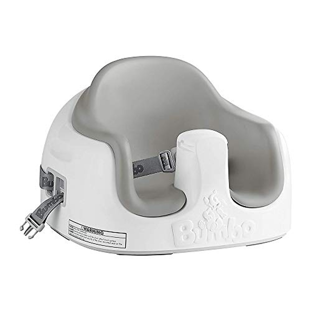 Bumbo Baby Toddler Adjustable Height 3 in 1 Non Slip Multi Seat High Chair Booster with Tray and Safety Straps, Ages 6 to 36 Months, Cool Gray