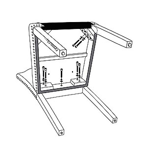 Yaheetech Dining Chairs with Rubber Wood Legs and Non-Woven Fabric Armless Chairs for Kitchen Living Room Hotel Wedding Lounge Reception, Set of 6, Dark Gray