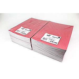 Silvine Tough Shell A4 Exercise Book, 80 Pages 10mm Squares, Red Laminated Cover [Pack of 50]