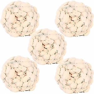5 Yarn Balls,100% Polyester POM-POM Knitting Yarn (130g Each, 250M Total) - Perfect for Handcrafts, Scarves, Hats, Sofa Mats, and Pet Nests (34)