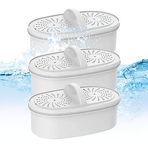 FACHIOO Replacement Filters for All Waterdrop® Pitcher Filtration System, Fits Waterdrop® WD-PF-01A Plus, Reduces PFAS, PFOA/PFOS, Chlorine, Last Up to 3 Months or 200 Gallons (Pack of 3)