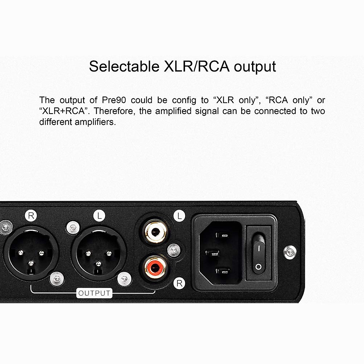 Topping PRE90 Preamplifier Preamp Amplifier Pre-amp Ultra-High NFCA Modules RCA Balanced XLR Output for D90se D90 A90 EXT90 Audio DAC with Remote Control (Black)