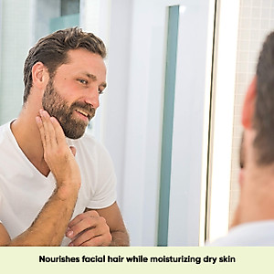 Sky Organics Men's Organic Softening Beard Oil for Face, USDA Certified Organic to Nourish, Condition & Soften, 2 fl. Oz