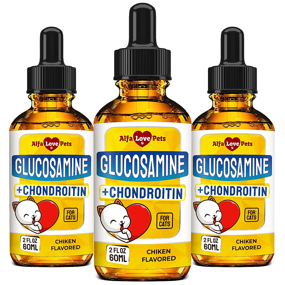 Cat Joint Supplement ✿ Cat Glucosamine ✿ Glucosamine Chondroitin MSM ✿ Joint Supplement for Cats ✿ Glucosamine for Cats ✿ Glucosamine Chondroitin for Cats ✿ Cat Hip and Joint Supplements ✿ 3 Packs