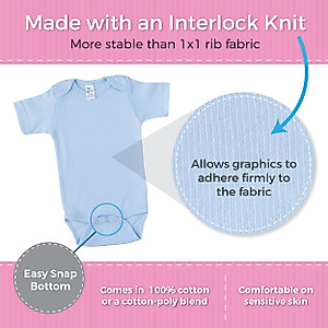 Laughing Giraffe Baby Blank Short Sleeve Unisex One Piece Bodysuit (3-6 Months, Black)