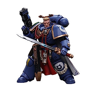 HiPlay JoyToy Warhammer 40K ltramarines Primaris Captain with Power Sword and Plasma Pistol 1:18 Scale Collectible Action Figure