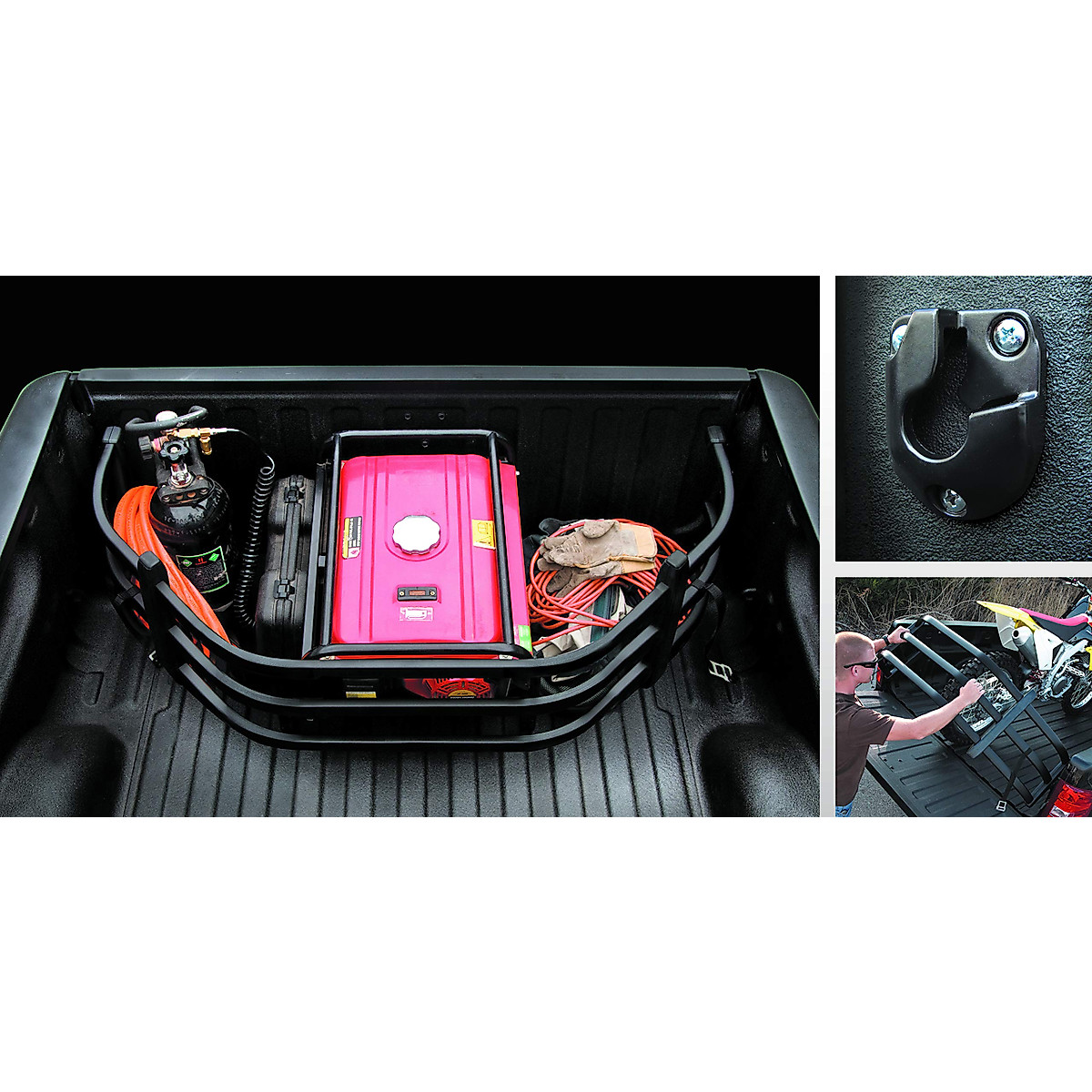 Lund-in-Motion Universal Truck BedXTender by AMP Research | 74825-01LR | Fits all Full-Size & Mid-Size Pickup Trucks