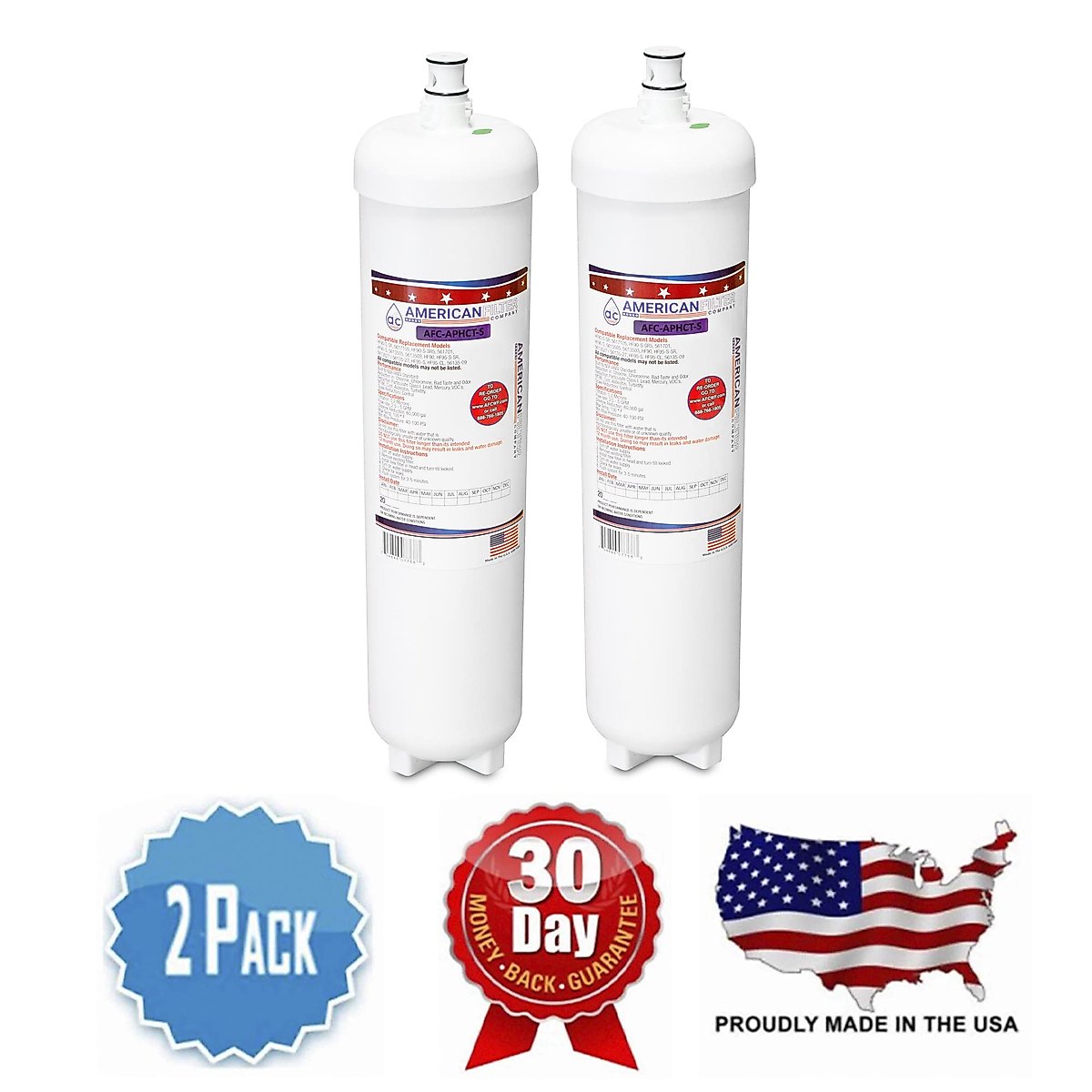 AFC Brand, Water Filter, Model # AFC-APHCT-S, Compatible with 3M(R) HF95-CL Replacement Water Filter Cartridge 2 - Filters