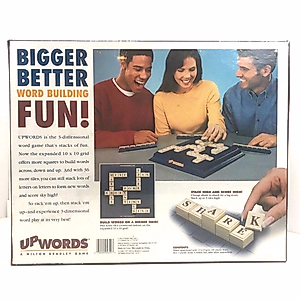 Upwords 3-Dimensional Word Game 1997 Edition with 100 Tiles