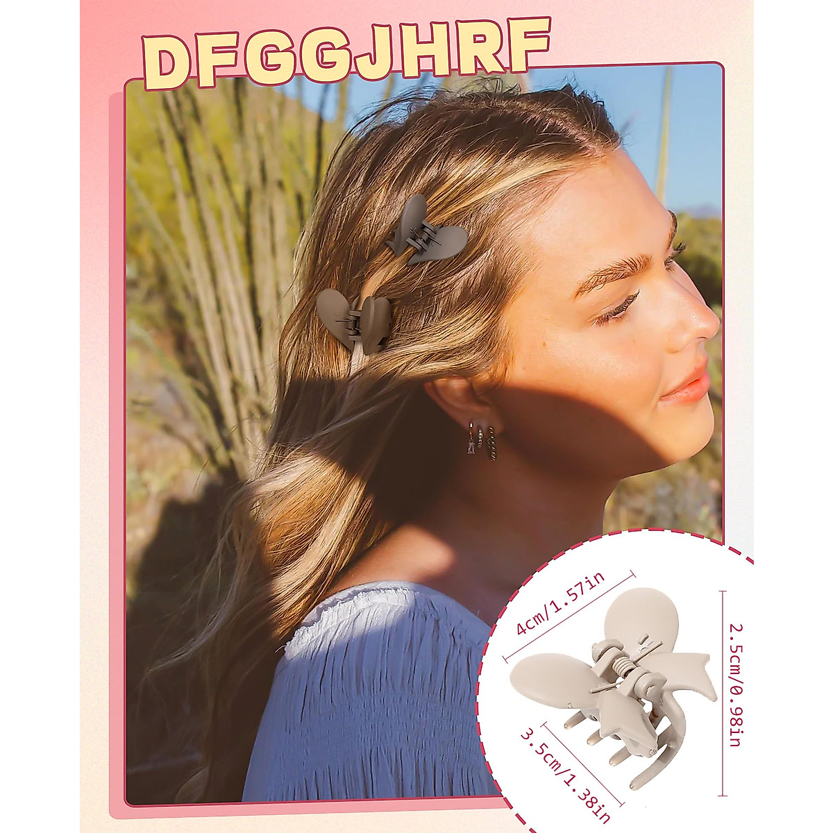 Hair Styling Accessories - 12PCS Small Jaw Clamps for Thin Hair, Classic Matte Flower Clamps for Women and Girls