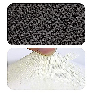 HHWKSJ Cushion - Use for Chairs, Car, Office, Commute, Airplane, Wheelchair - Portable - Relieve Sciatica, Coccyx/Tailbone & Chronic Back Pain Relief - Ergonomic Comfort - Long Lasting (Black)