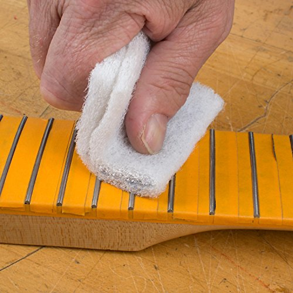 StewMac 3M Scotch-Brite Abrasive Scuff Pads, Set of 3 Different Grades - General Purpose, Ultra Fine, and Light Duty - for Cleaning, Polishing, and Refinishing - 6" X 9"