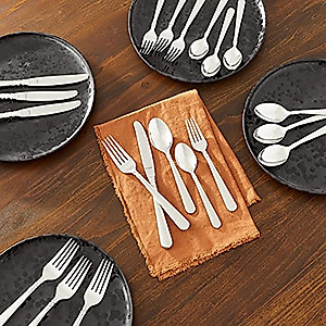 Lenox Pearl Platinum Flatware, 20-Piece Set, Metallic