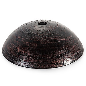 Kraus GV-580-SN Tempered glass/Solid brass Above counter Round Bathroom Sink, 16.5 x 16.5 x 5.5 inches, Bronze