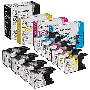 LD Compatible Ink Cartridge Replacement for Brother LC79 Extra High Yield (4 Black, 2 Cyan, 2 Magenta, 2 Yellow, 10-Pack)
