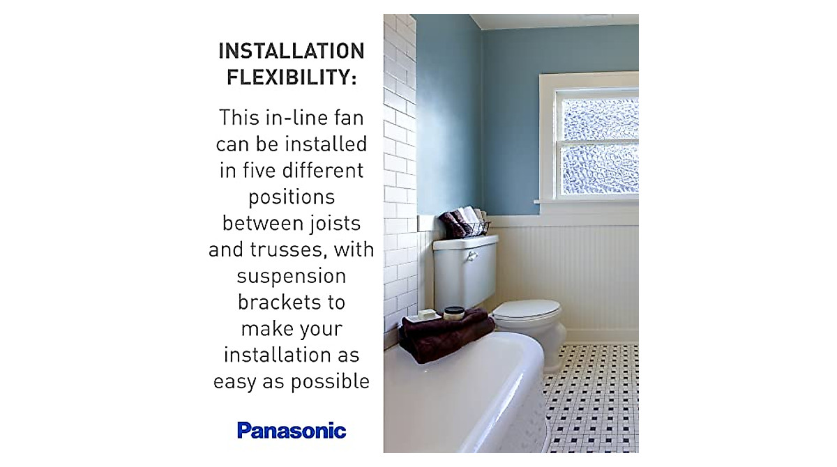 Panasonic WhisperLine Fan - 340 CFM Air Ventilation