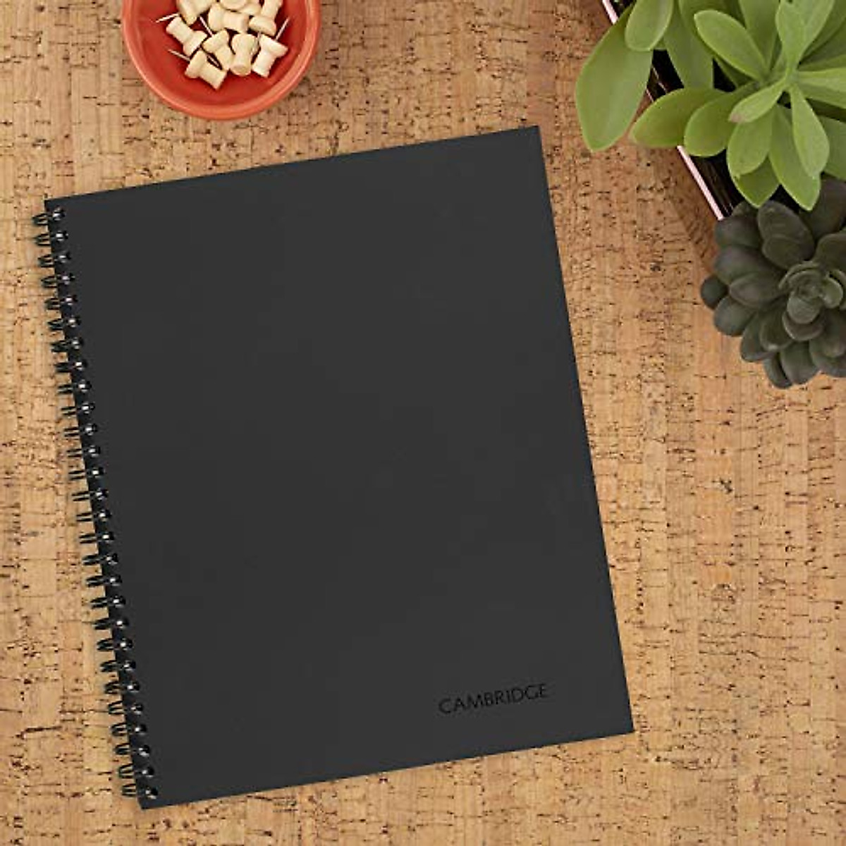 Cambridge Limited Business Notebook, Legal Ruled,6-5/8" x 9-1/2" Page Size, 80 Sheets , Wirebound, Gray (06672)