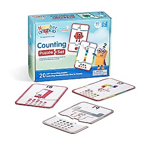 hand2mind Numberblocks Counting Puzzle Set, Number Puzzle, Counting Games for Kids Ages 3-5, Numbers for Toddlers, Math Games for Kids, Matching Game, Educational Toys, Preschool Learning Activities