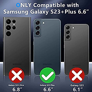 MONASAY Wallet Case for Galaxy S23+Plus 5G,[RFID Blocking] Flip Folio Leather Cell Phone Cover with Credit Card Holder for Samsung Galaxy S23+Plus 5G 6.6 inch, Purple